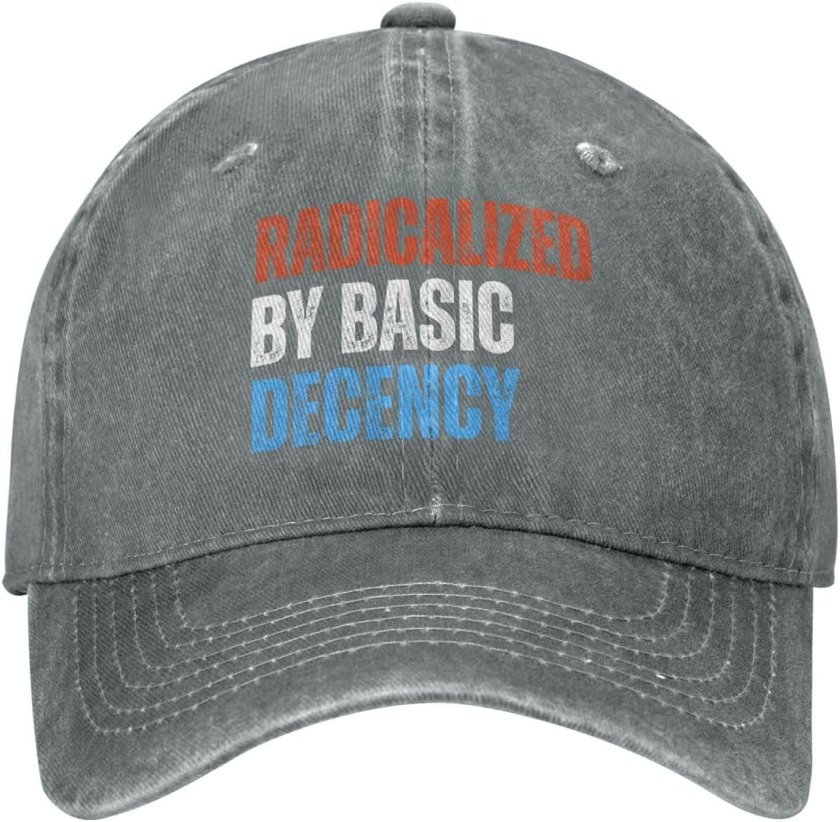 Vintage Denim Hat – Radicalized by Basic Decency Message for Protesters ...