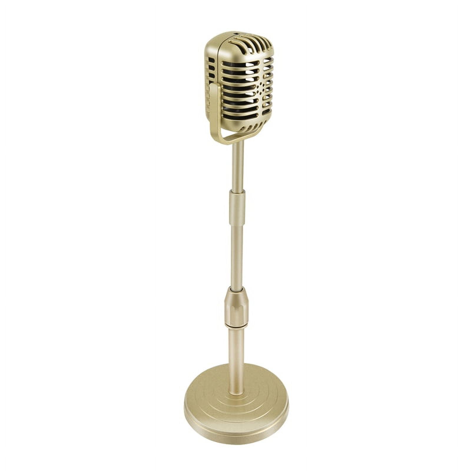 Vintage Desktop Microphone Prop Model with Adjustable Height, Classic ...