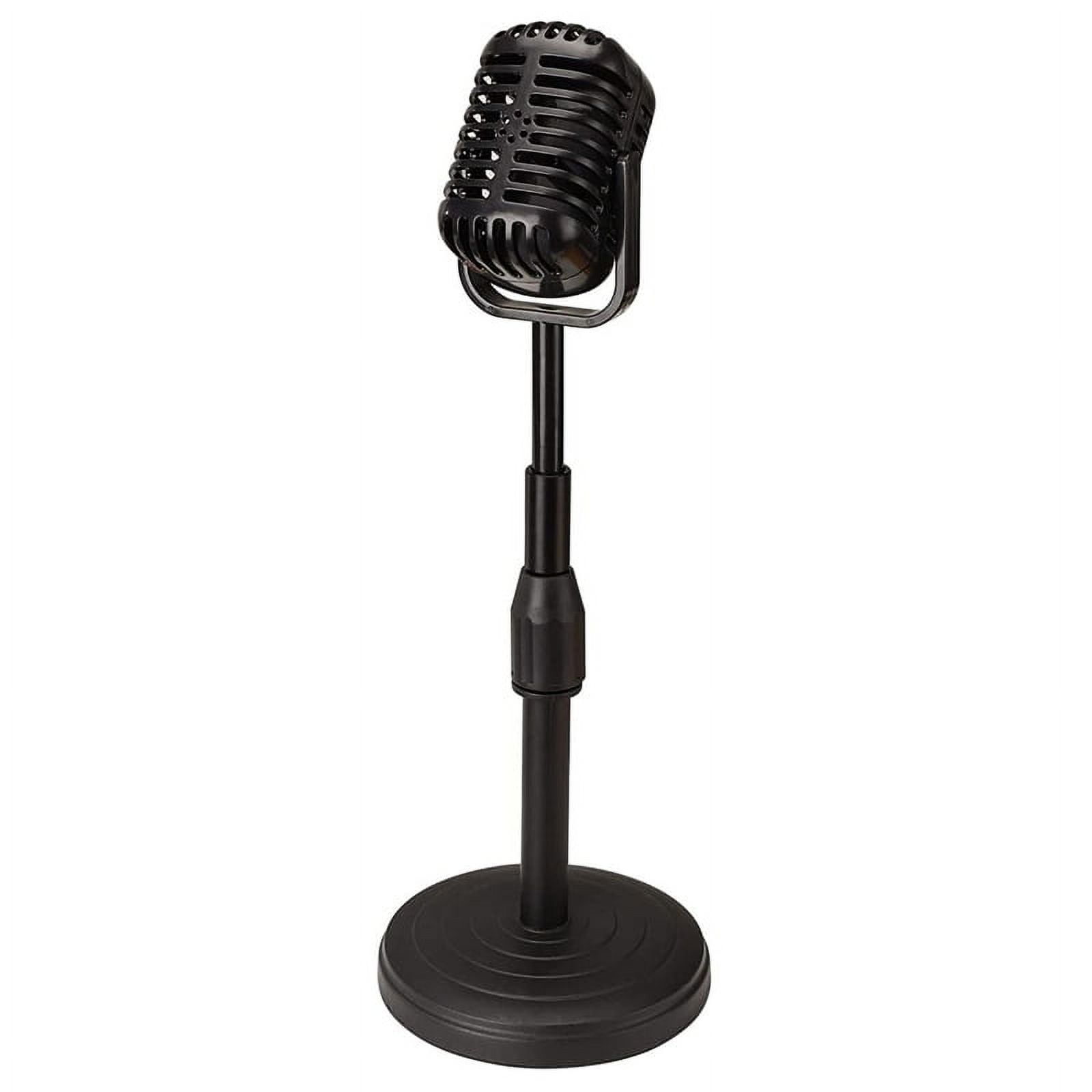 Vintage Desktop Microphone Prop Model with Adjustable Stand, Classic ...