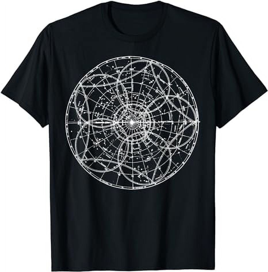 Vintage Diagram Star Chart Map Night Sky Blueprint Space T-Shirt ...