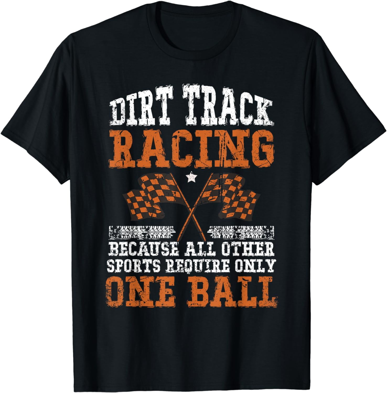 Vintage Dirt Track Racing Meme Fan Race Flag T-Shirt - Walmart.com
