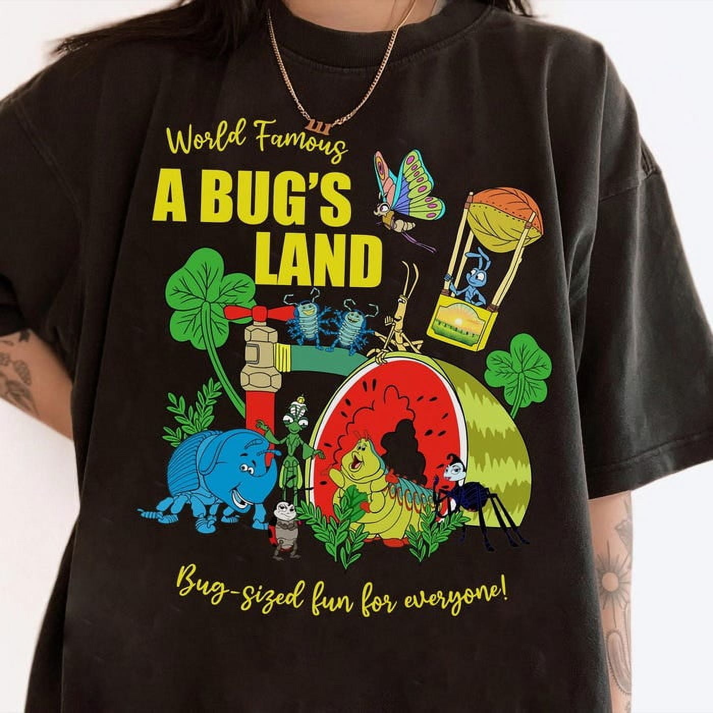 Vintage Disney A Bug's Life shirt, A Bug's Land shirt, Disneyland Ride ...