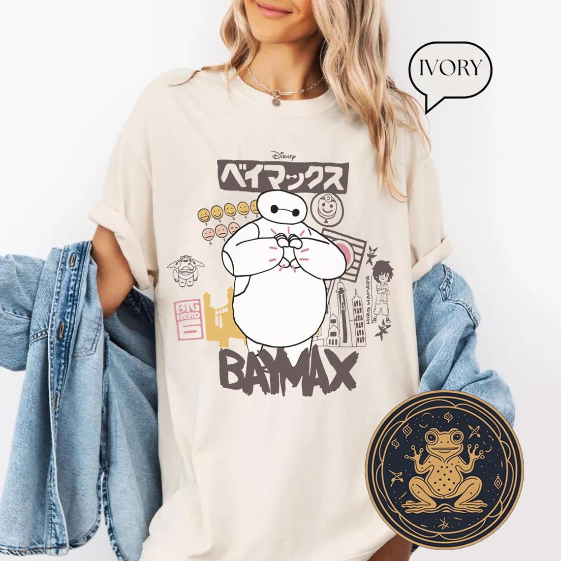 Vintage Disney Baymax and Friends T-shirt, Big Hero 6 Characters Tee ...