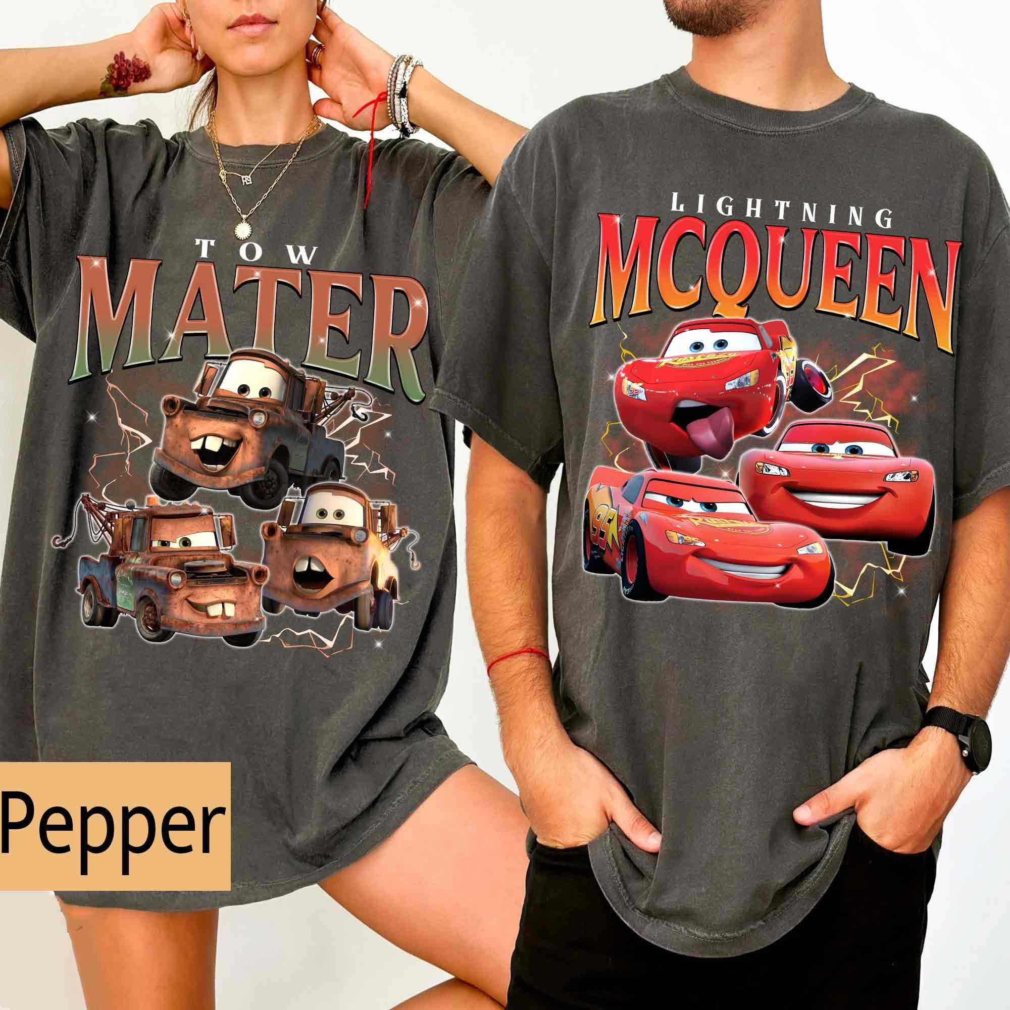 Vintage Disney Cars Group Character Portrait Shirt, Lightning Mcqueen T ...