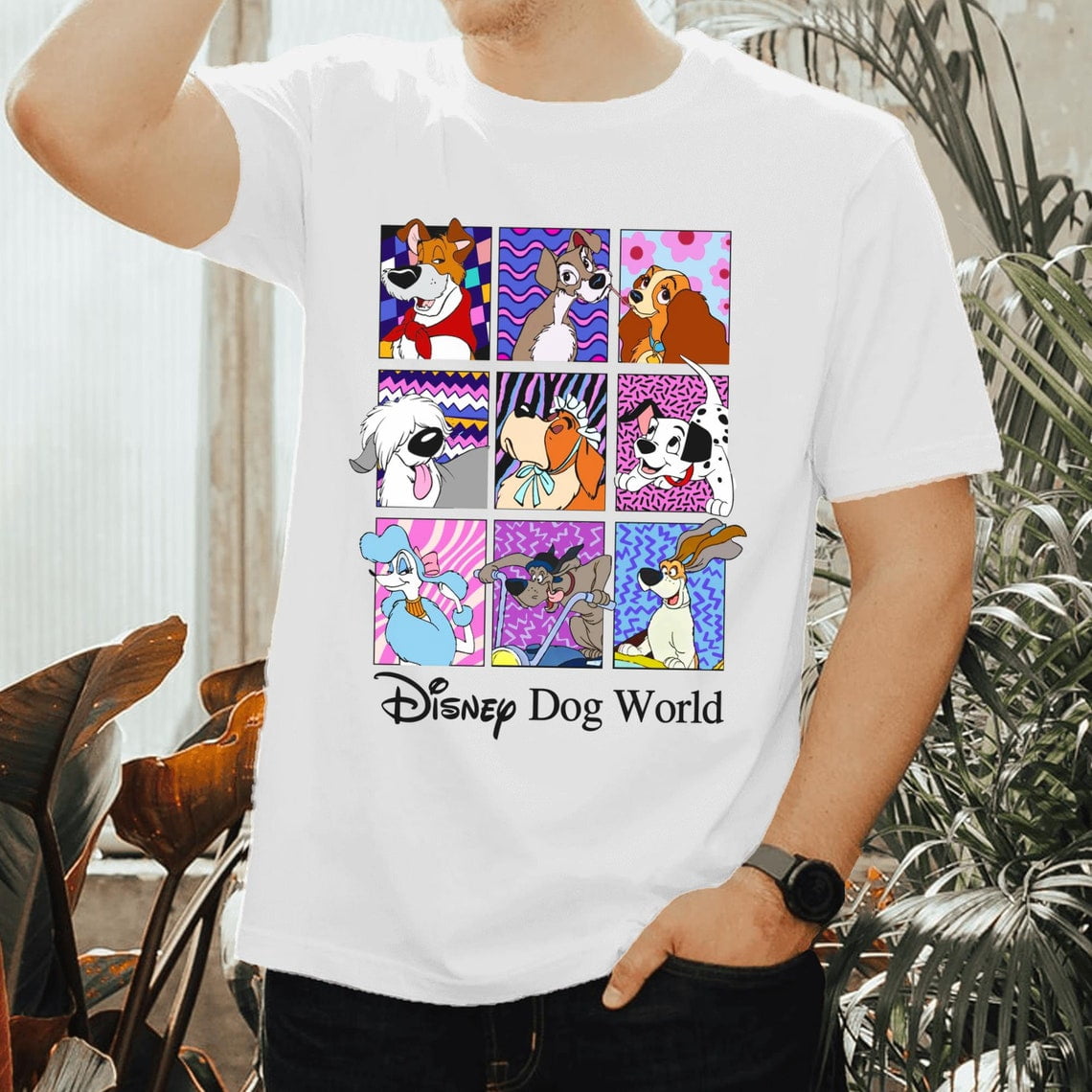Vintage Disney Dog World Shirt, Dog Breeds Funny Disneyland T-shirt ...