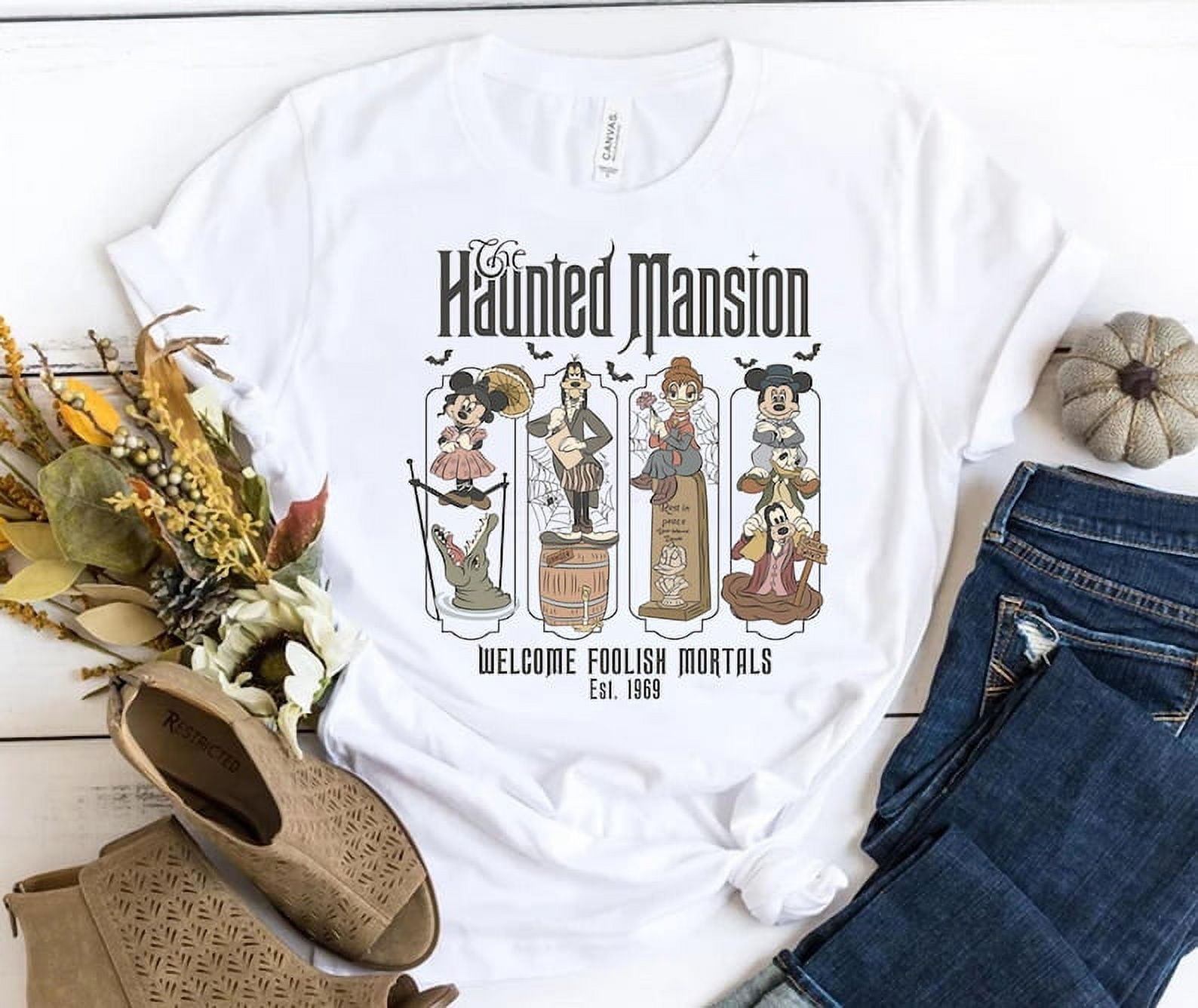 Vintage Disney Halloween Haunted Mansion Shirt | Welcome Foolish ...