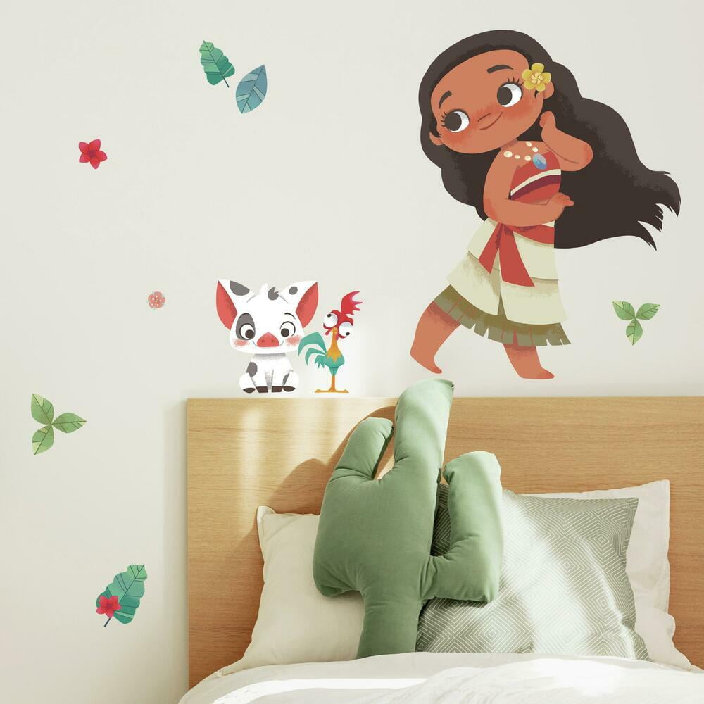 Vintage Disney Moana Peel and Stick Giant Wall Decals - Walmart.com