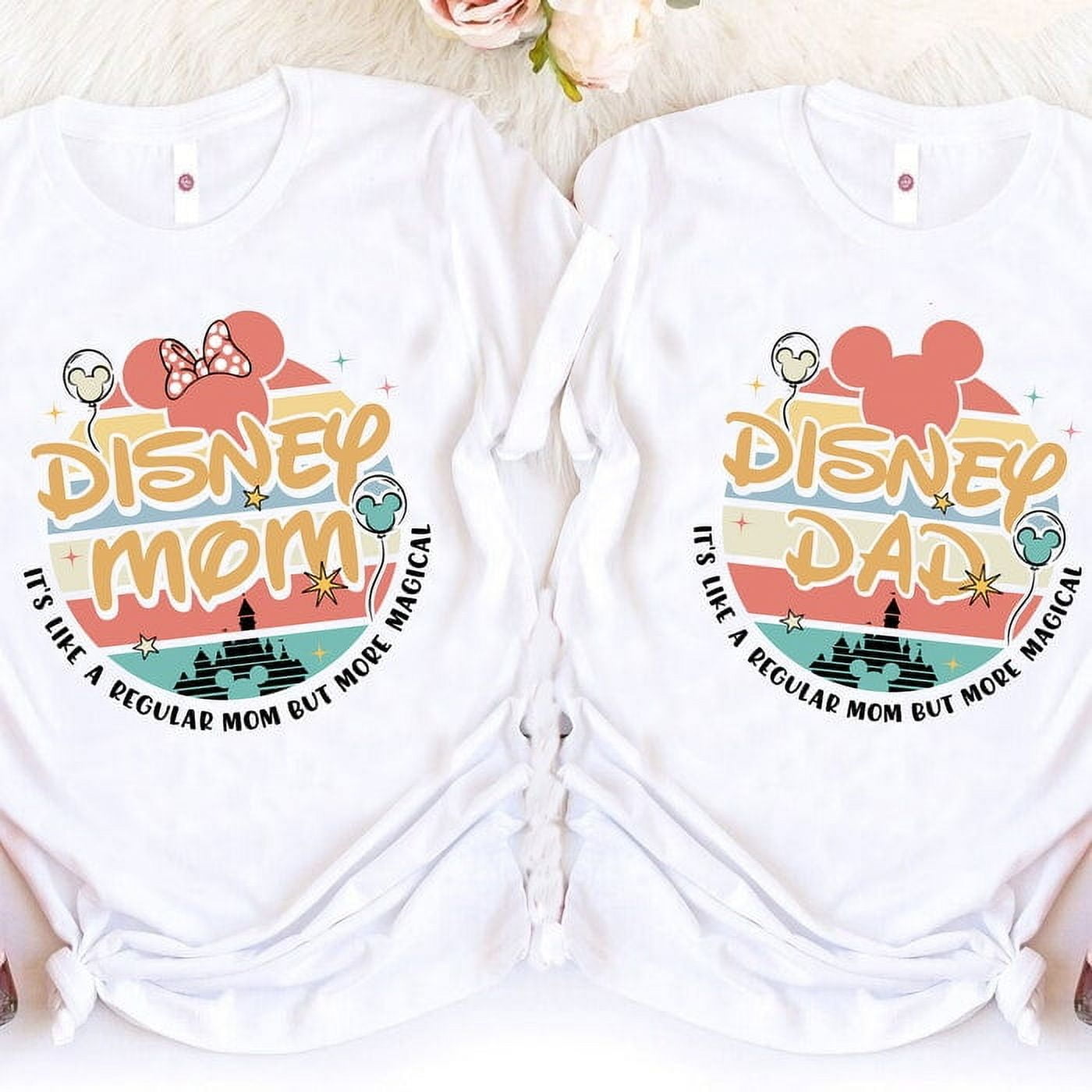 Vintage Disney Mom Disney Dad Mickey and Minnie Shirt, Disney Castle ...