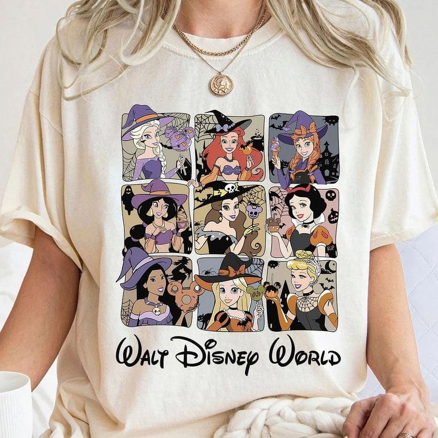 Vintage Disney Princess Halloween Shirt, Walt Disney World Halloween ...