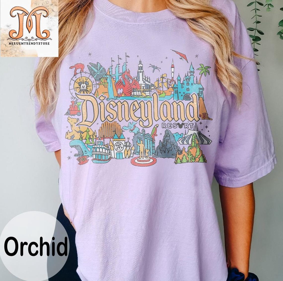 Vintage Disneyland Resort Comfort Colors T-Shirt, Retro Disneyland ...