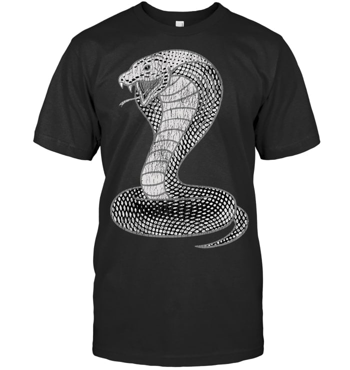 Vintage Distressed King Cobra Power Snake Muscle Car Karate Snake T ...