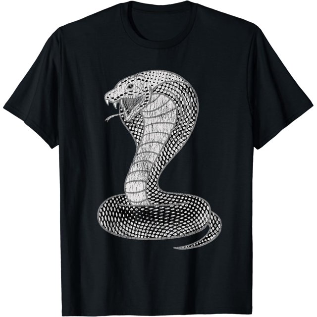 Vintage Distressed King Cobra Power Snake Muscle Car Karate T-Shirt ...