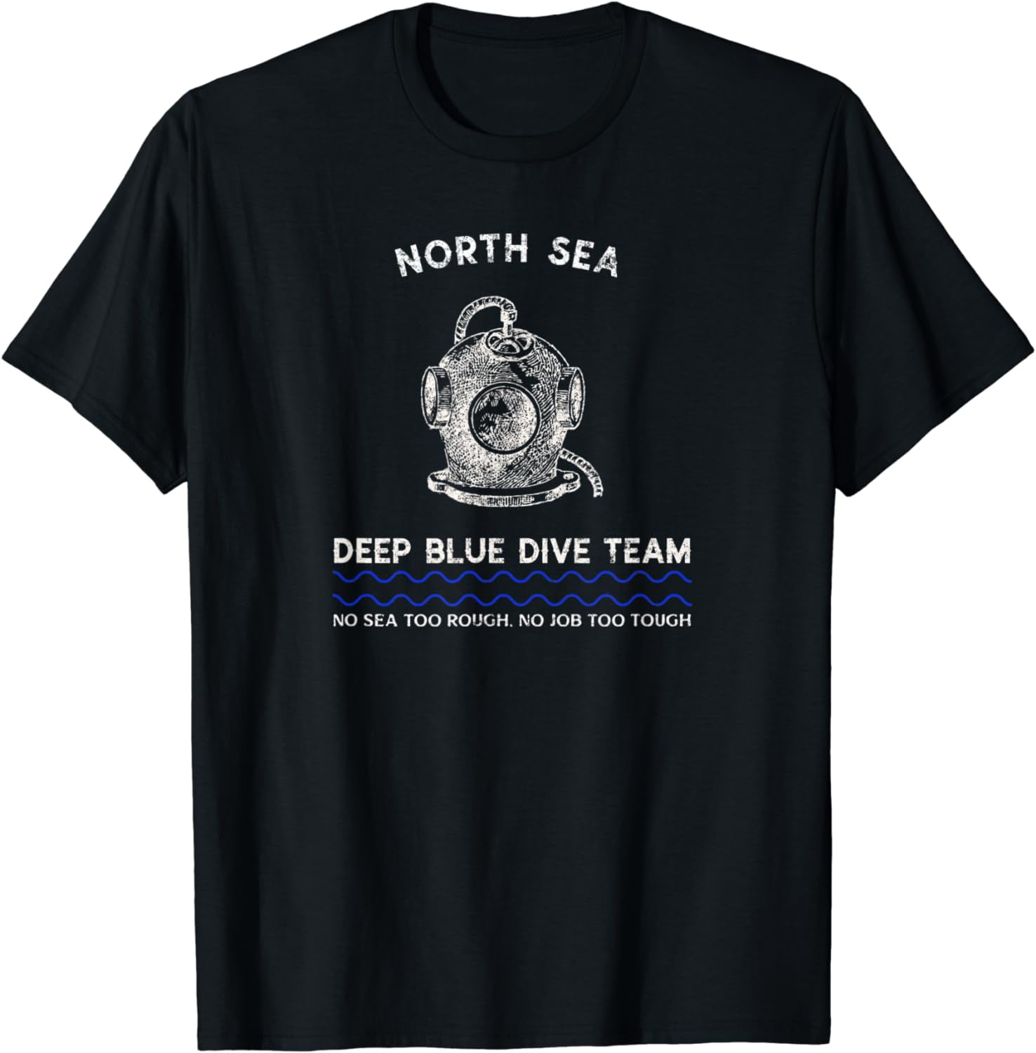 Vintage Diving North Sea Maritime Design T-Shirt - Walmart.com