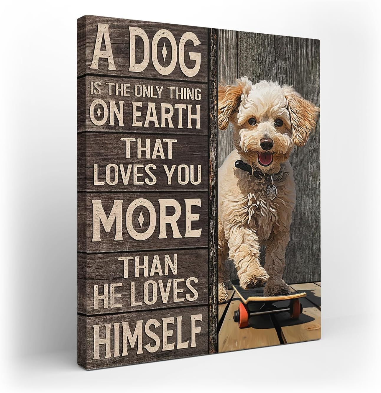 Vintage Dog Canvas Wall Art Inspiring Dog Print Painting Gifts For Dog ...