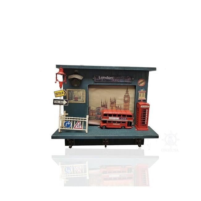 Vintage Double Decker London Bus Shadow Box - Walmart.com