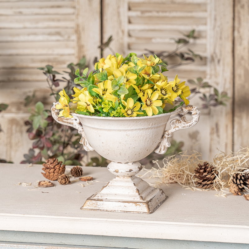 Vintage Double-Handled Flower Pot for Timeless Home Décor, Ideal for Showcasing Plants and ...