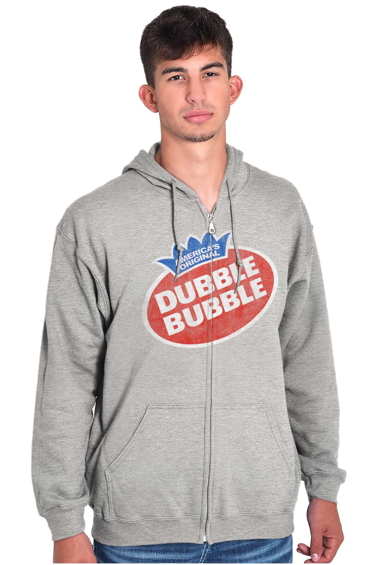 Vintage Dubble Bubble Gum Double Logo Unisex Plus Size Zip Hoodie ...