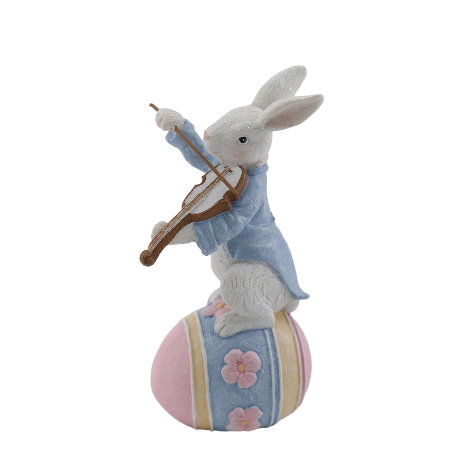 Vintage Easter Bunny Figurines Rabbits Musician Decorative Sculpture ...
