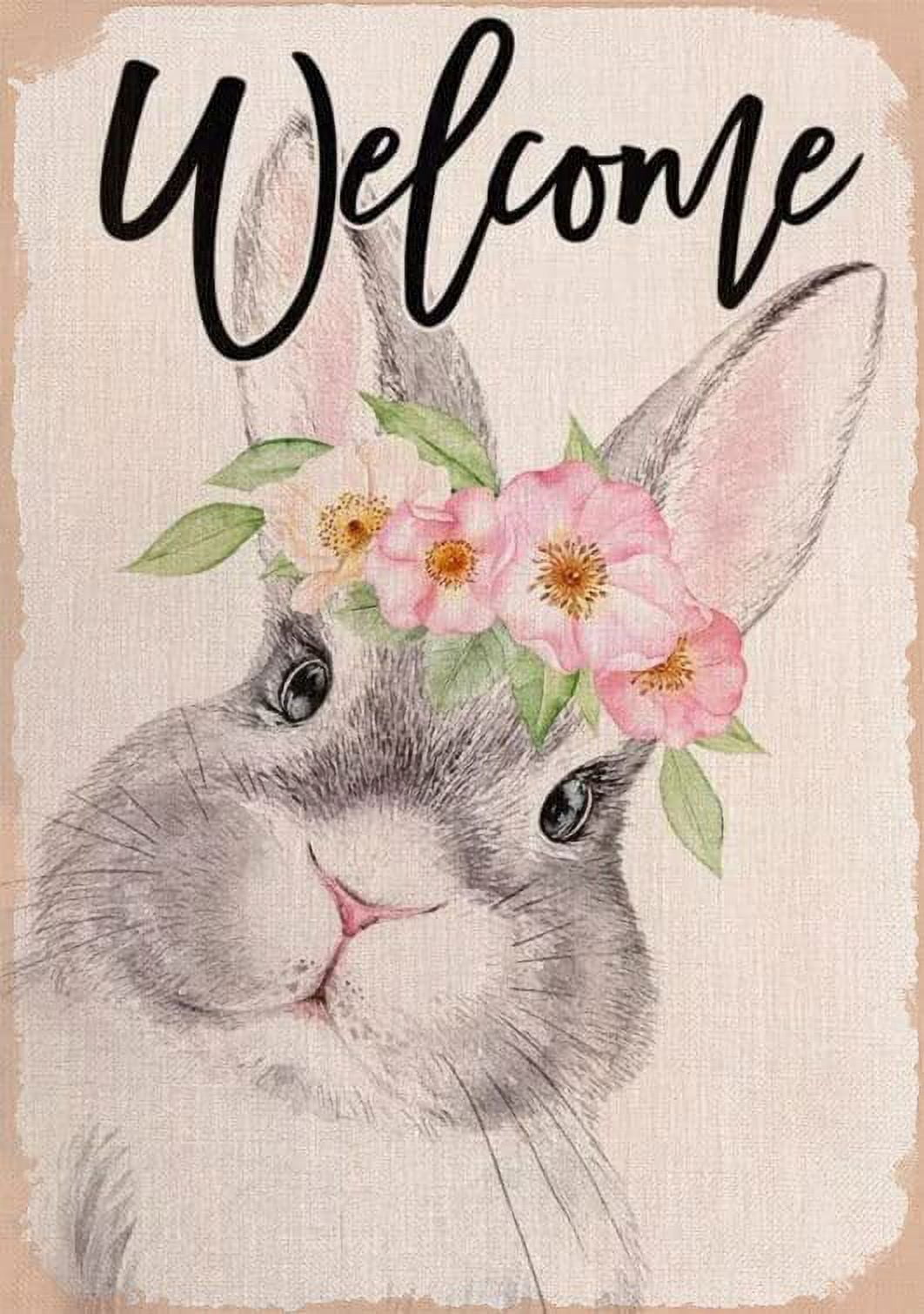 Vintage Easter Bunny Rabbit Vintage Metal Tin Sign Garage Decor Man ...