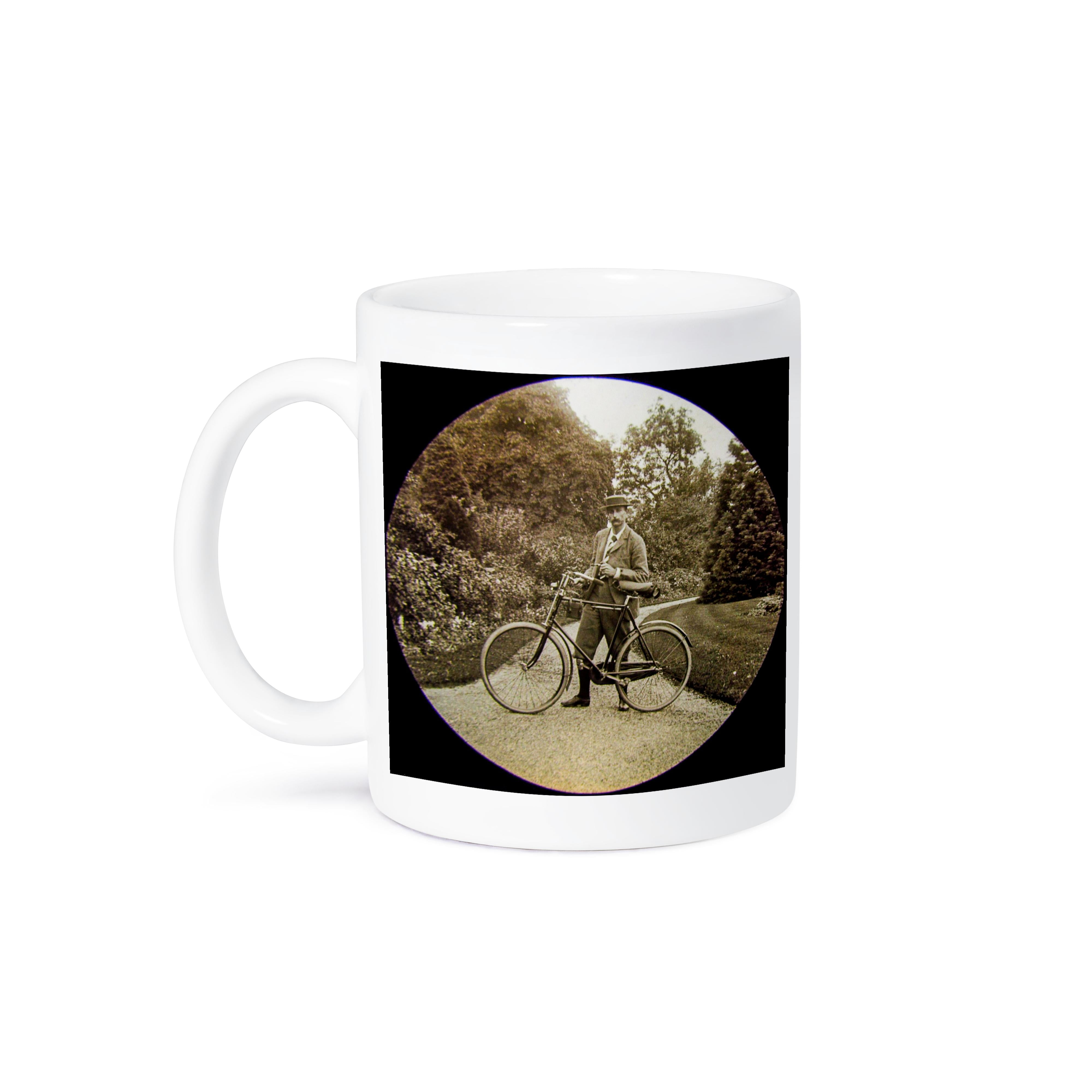 3dRose, Vintage Edwardian English Gentleman with Bicycle and Pipe Circa ...