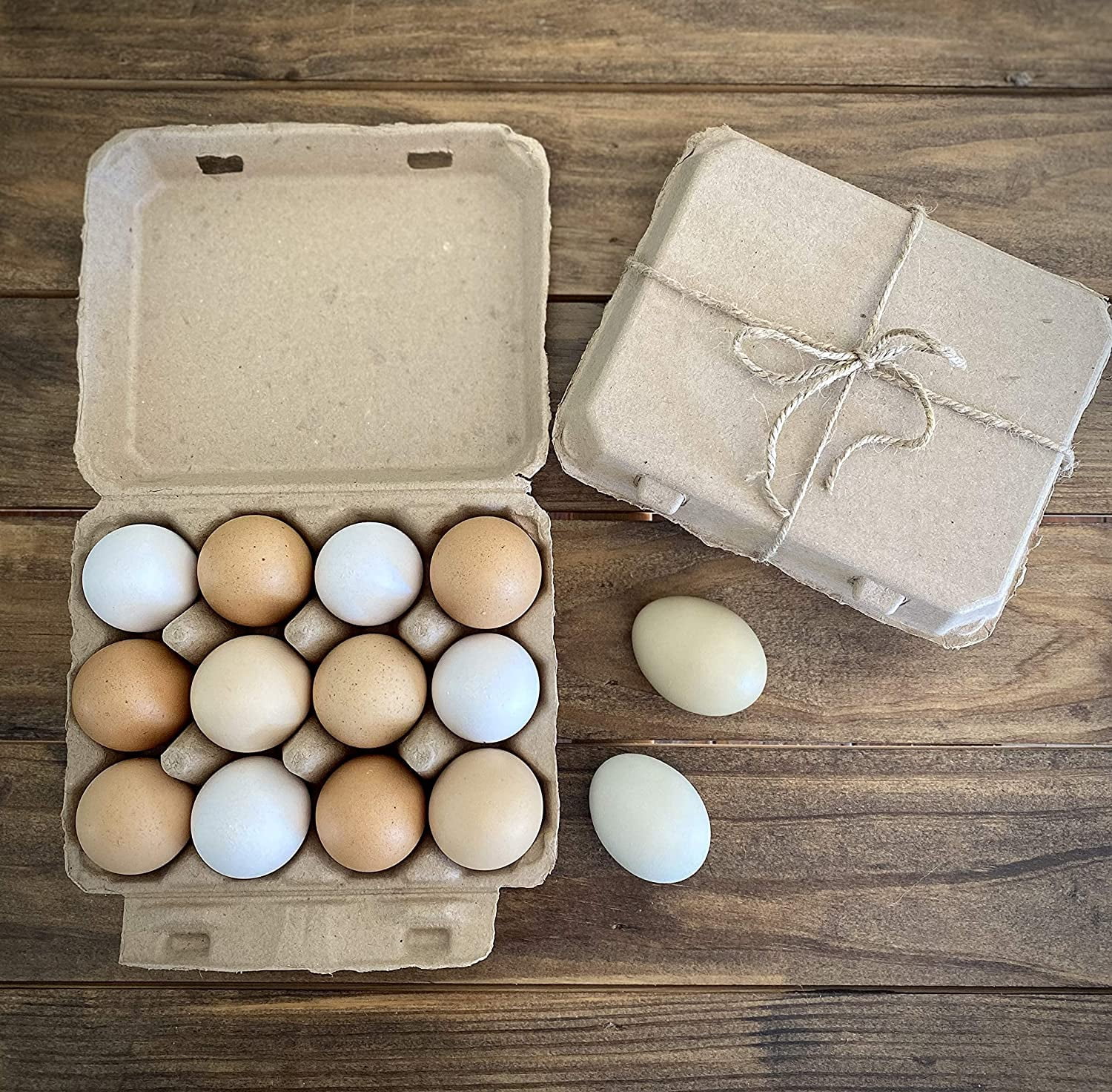 Vintage Egg Cartons for 12 Large Eggs – Classic 3x4 Layout – Durable ...