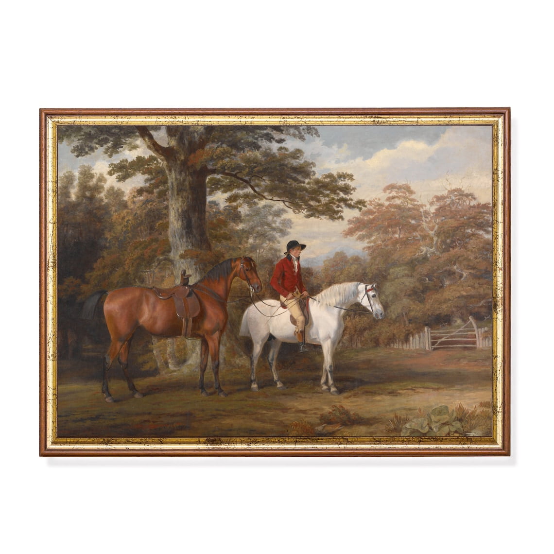 Vintage Equestrian Poster Horseback Rider, Rustic Decor UNFRAMED Poster ...