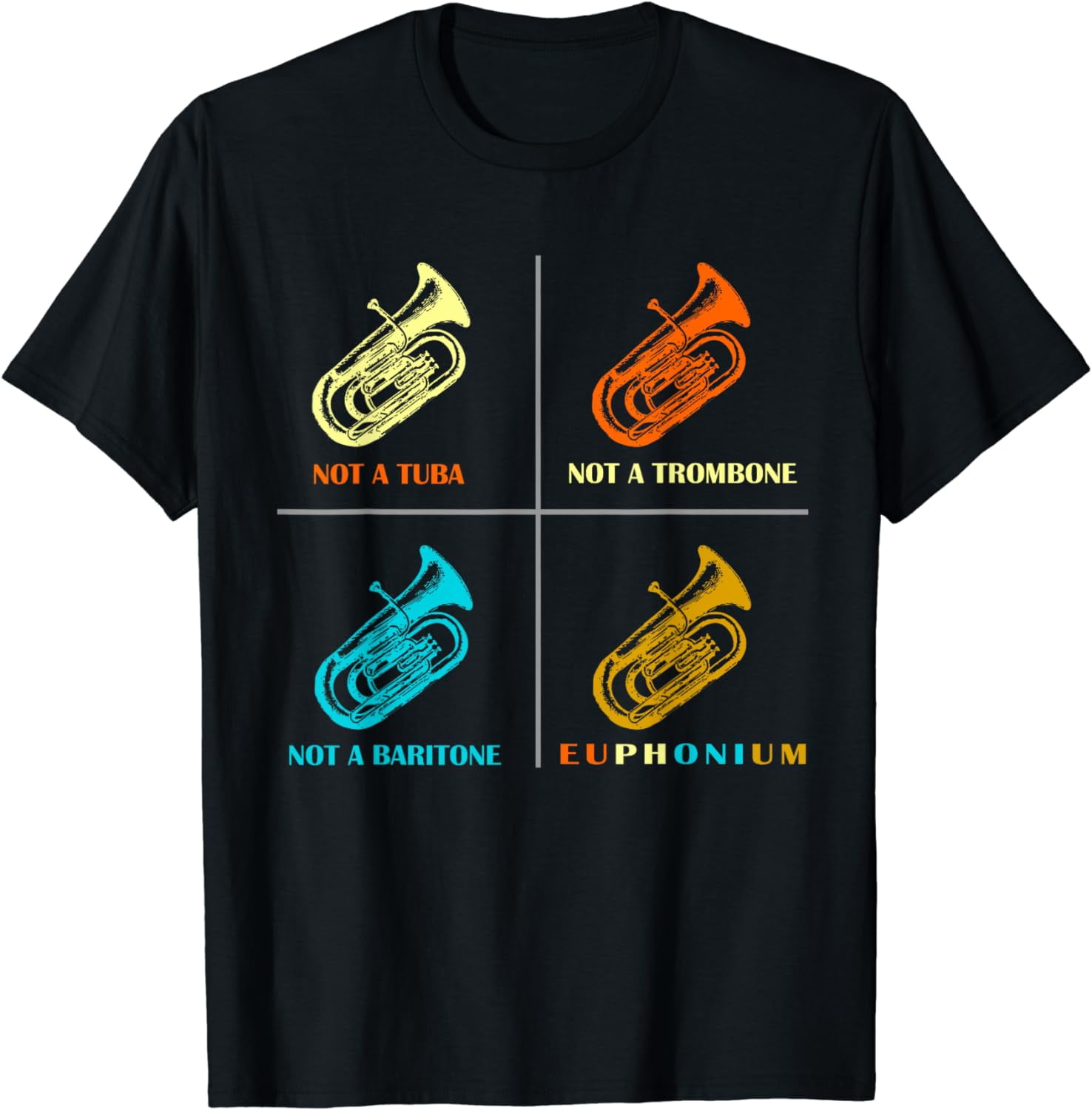 Vintage Euphonium Player brass Orchestra T-Shirt - Walmart.com
