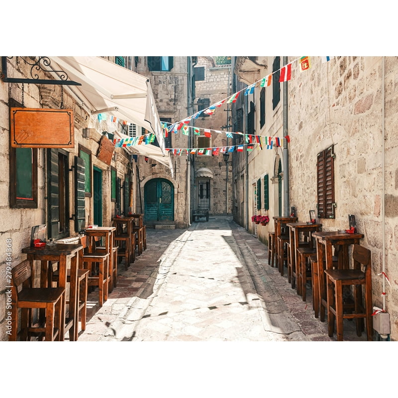 Vintage European Street View Scenery Photography Backdrops Props ...