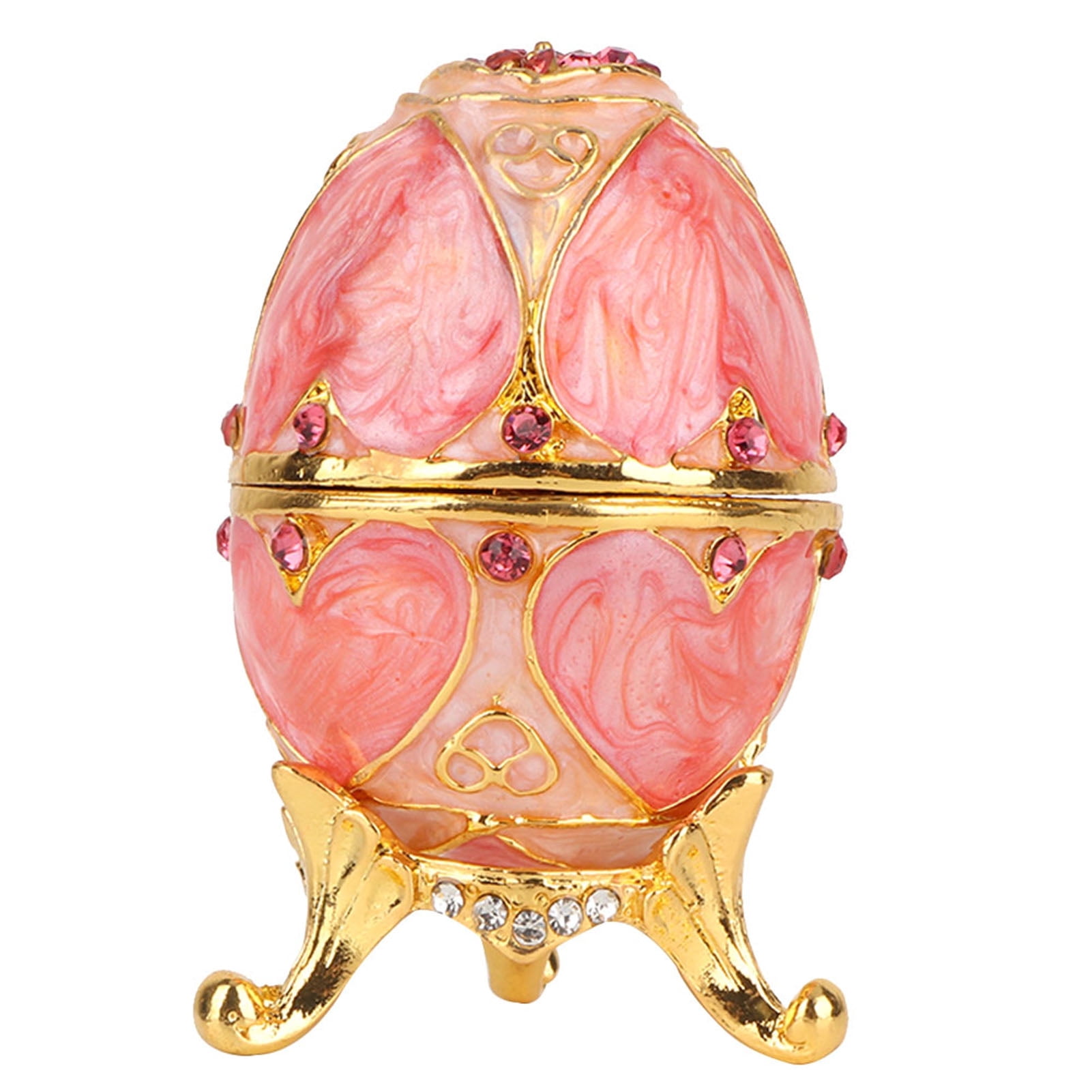 Vintage Faberge Style Egg Trinket Box ,European Style Shiny Artificial ...