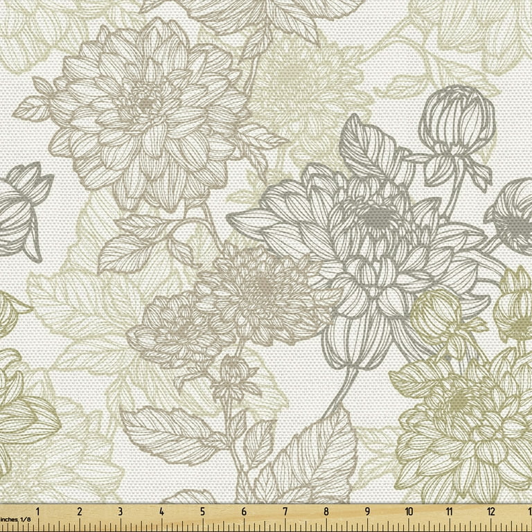 chrysanthemum pattern fabric