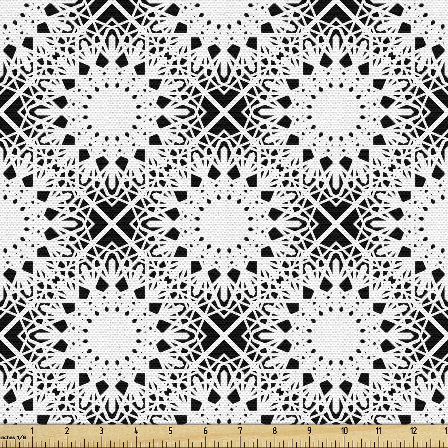 Vintage Fabric by the Yard, Unfinished Sun Inspired Motifs on a ...