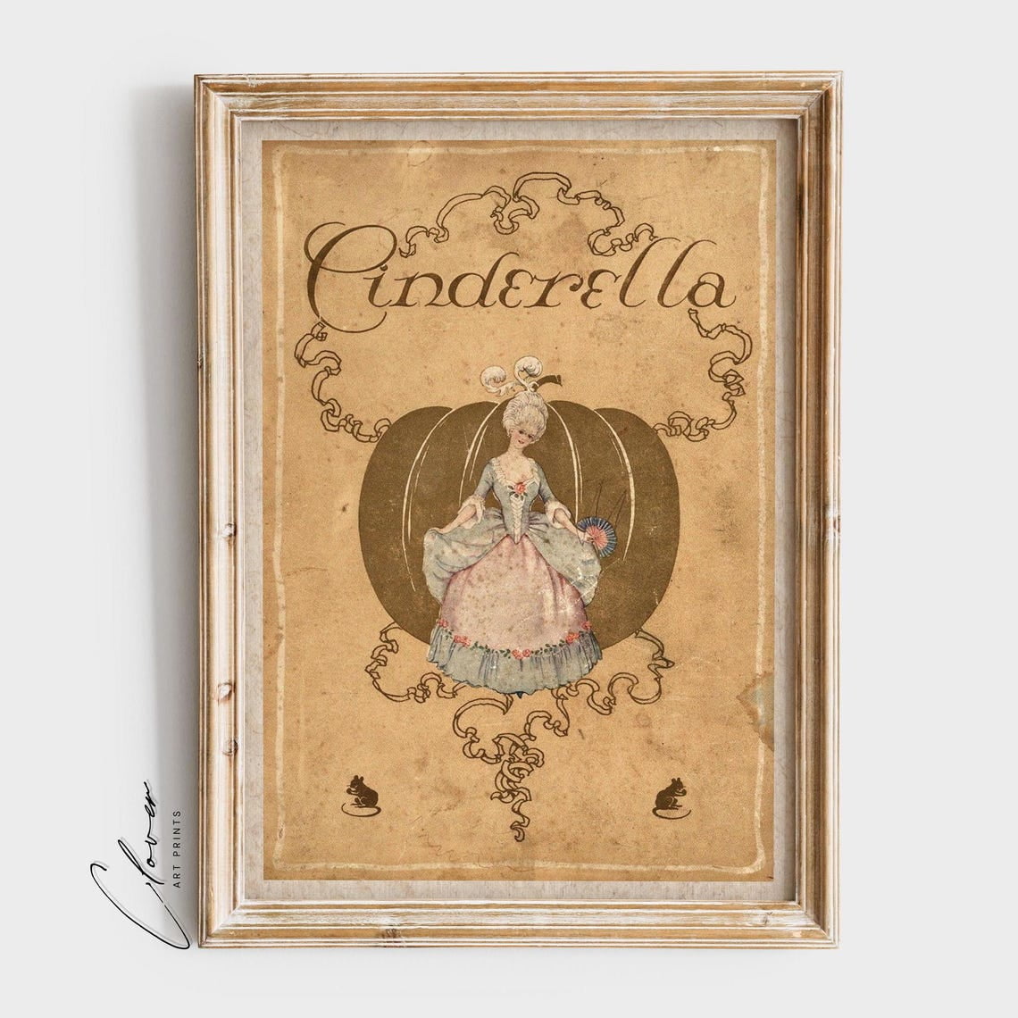 Vintage Fairy Tale Book Cover Art Print, Bookish For Book Lovers And ...