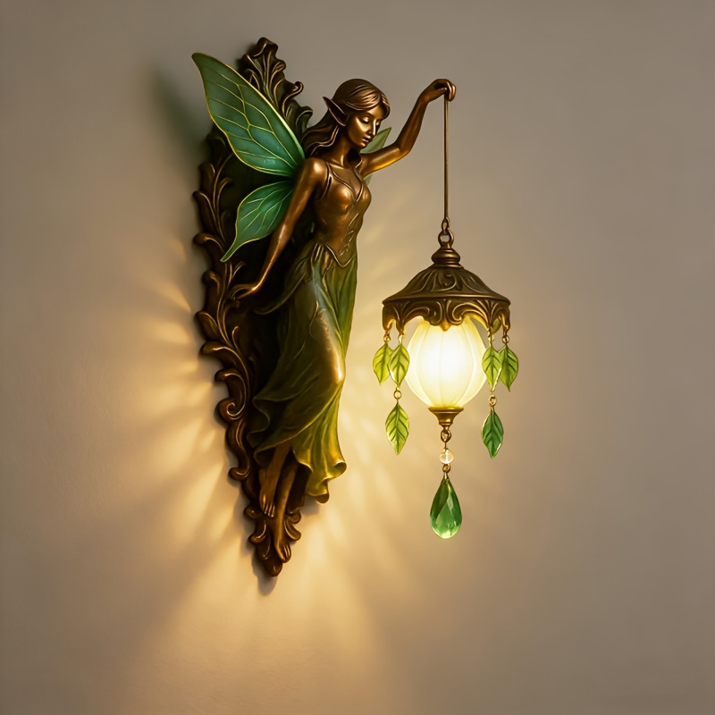 Vintage Fairy Wings Wall Lamp | Wireless Soft Ambience Light for ...