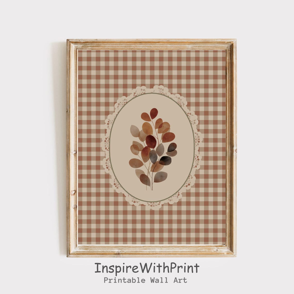 Vintage Fall Botanical Print, Autumn Cottagecore Leaves Art Printable ...