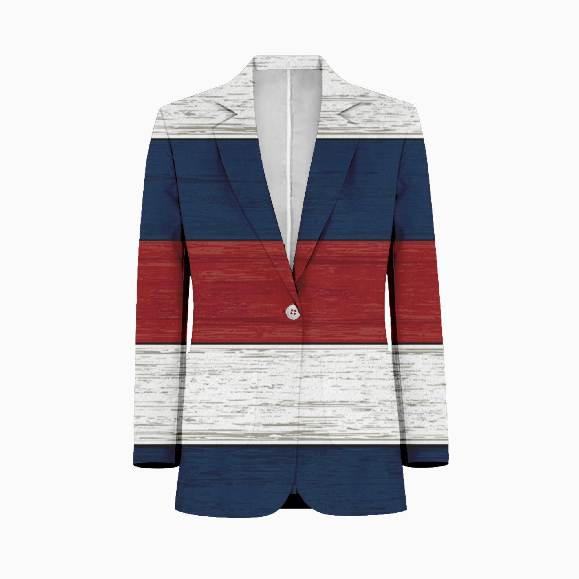 Vintage Farm Barn Red, Blue And White Customized Men's Suits full man ...