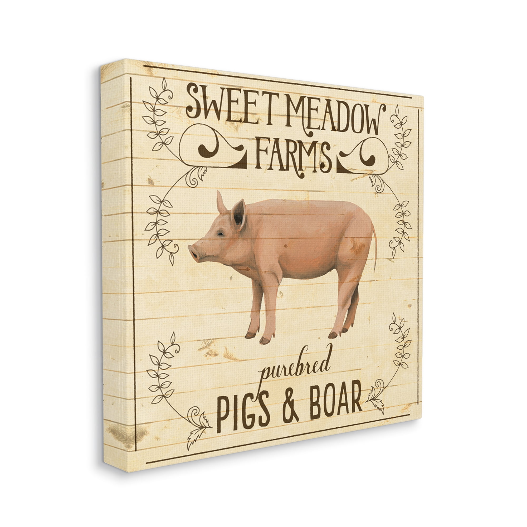 Vintage Farm Pig Advertisement Tan Beige Animals & Insects Gallery ...