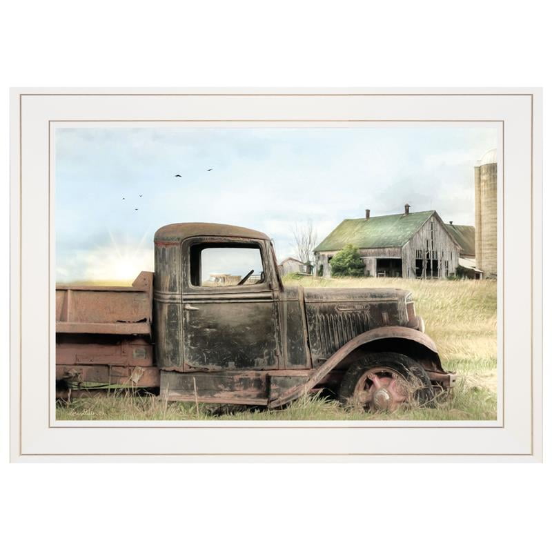Vintage Farm Trucks I by Lori Deiter Printed Wall Art Wood Multi-Color ...