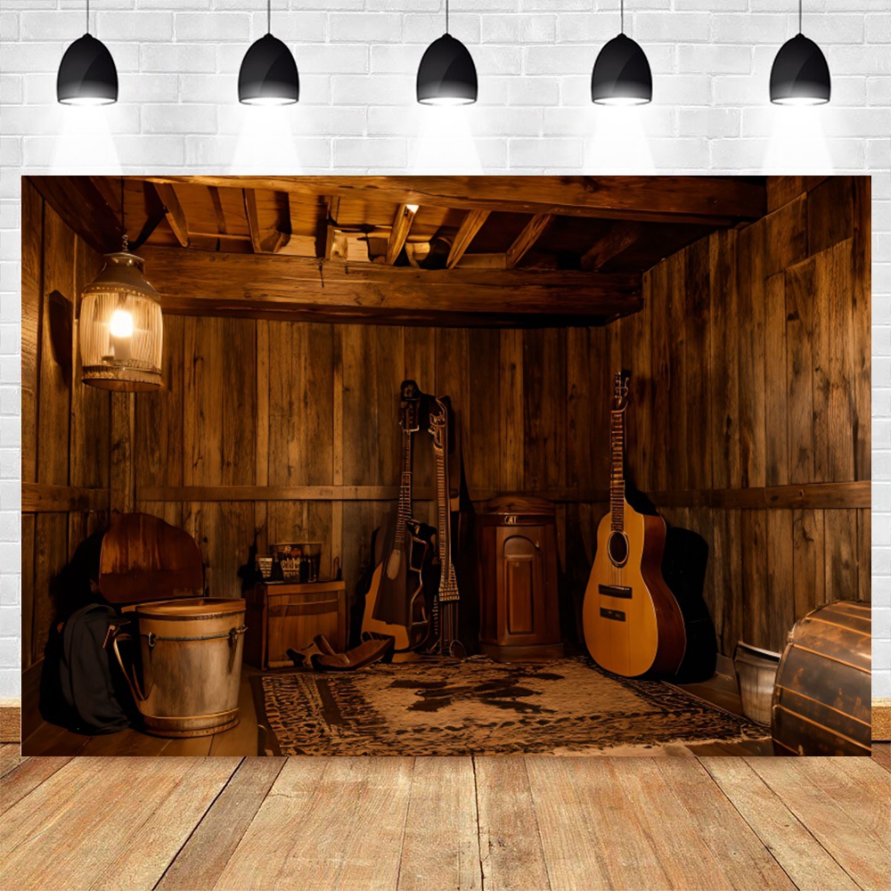 Vintage Farmhouse Barn Photography Backdrop Haystack Hay Bale Wooden ...