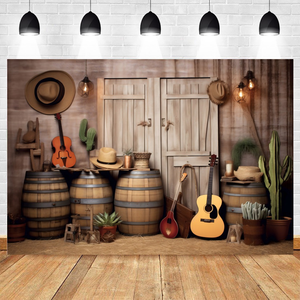 Vintage Farmhouse Barn Photography Backdrop Haystack Hay Bale Wooden ...