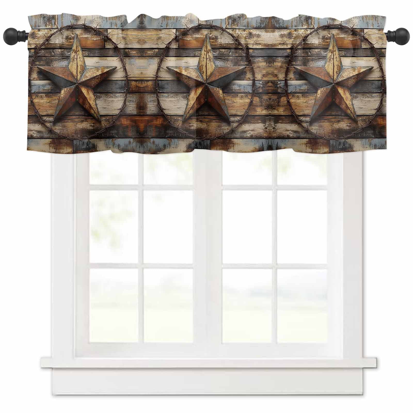 Vintage Farmhouse Valances for Windows Farmhouse Kitchen Curtains ...