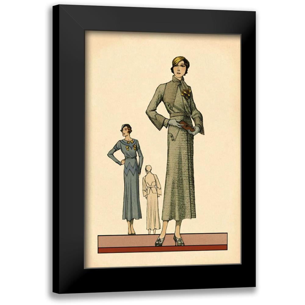 Vintage Fashion 11x14 Black Modern Framed Museum Art Print Titled ...