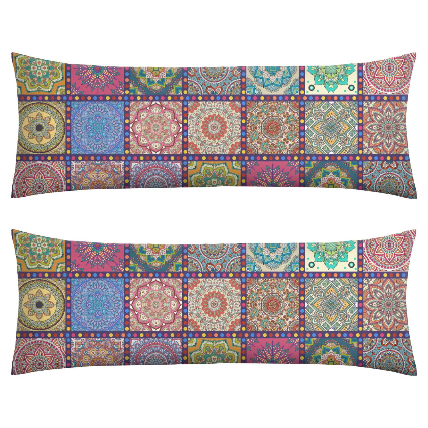 Vintage Fashion Tribal Body Pillow Cover 20x54 - Retro Long Pillow Case ...