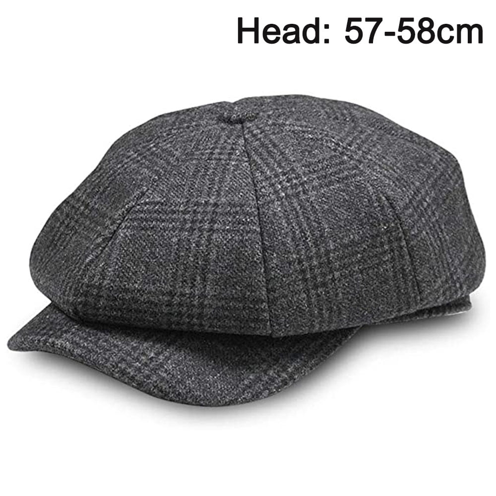 Vintage Fashion Wool Blend Casual Beret Short Brim Cap Beret Top Hat ...