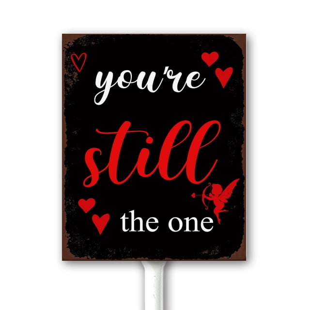 Vintage Feb 14th Sign you're still the one Valentines Day Decor ...