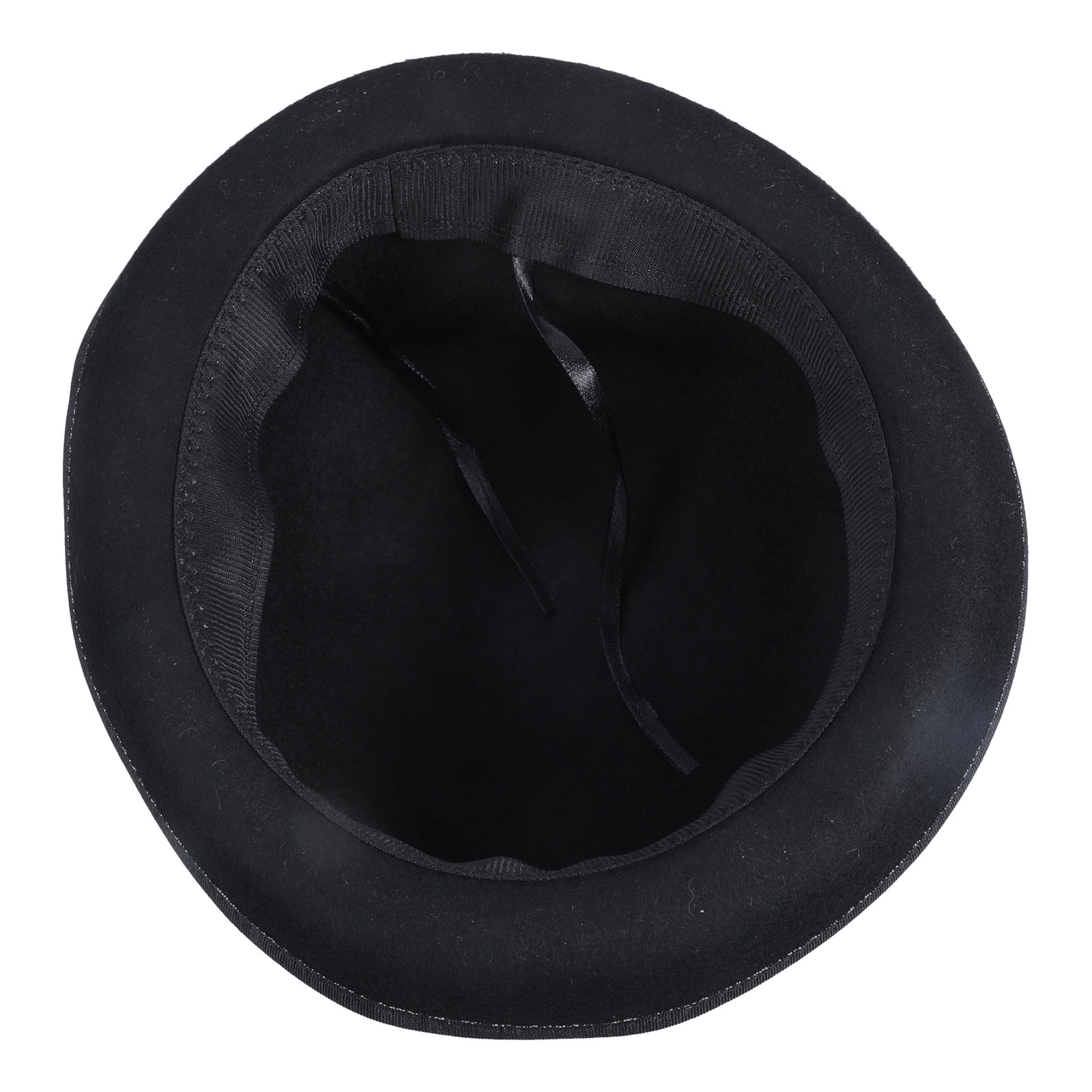 Vintage Fedora Top Hat Wool Short Brim Top Hat Western Round Top Hat ...