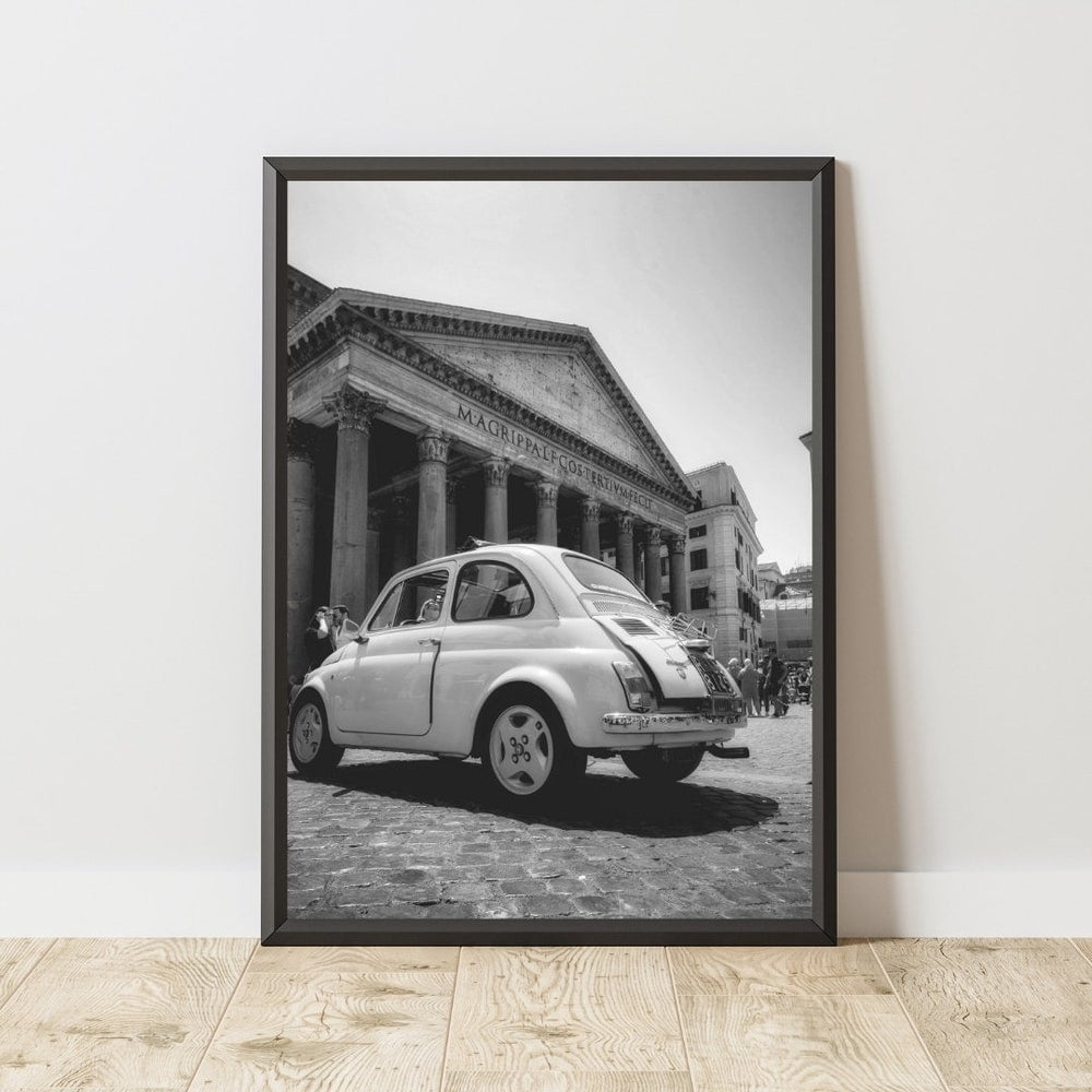 Vintage Fiat 500 Poster, Vintage Fiat 500 Print, Vintage Fiat 500 Wall ...