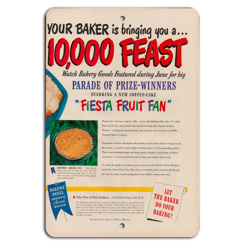 Vintage Fiesta Fruit Fan Cake Sign: 10,000 Feast Celebration! - Walmart.com