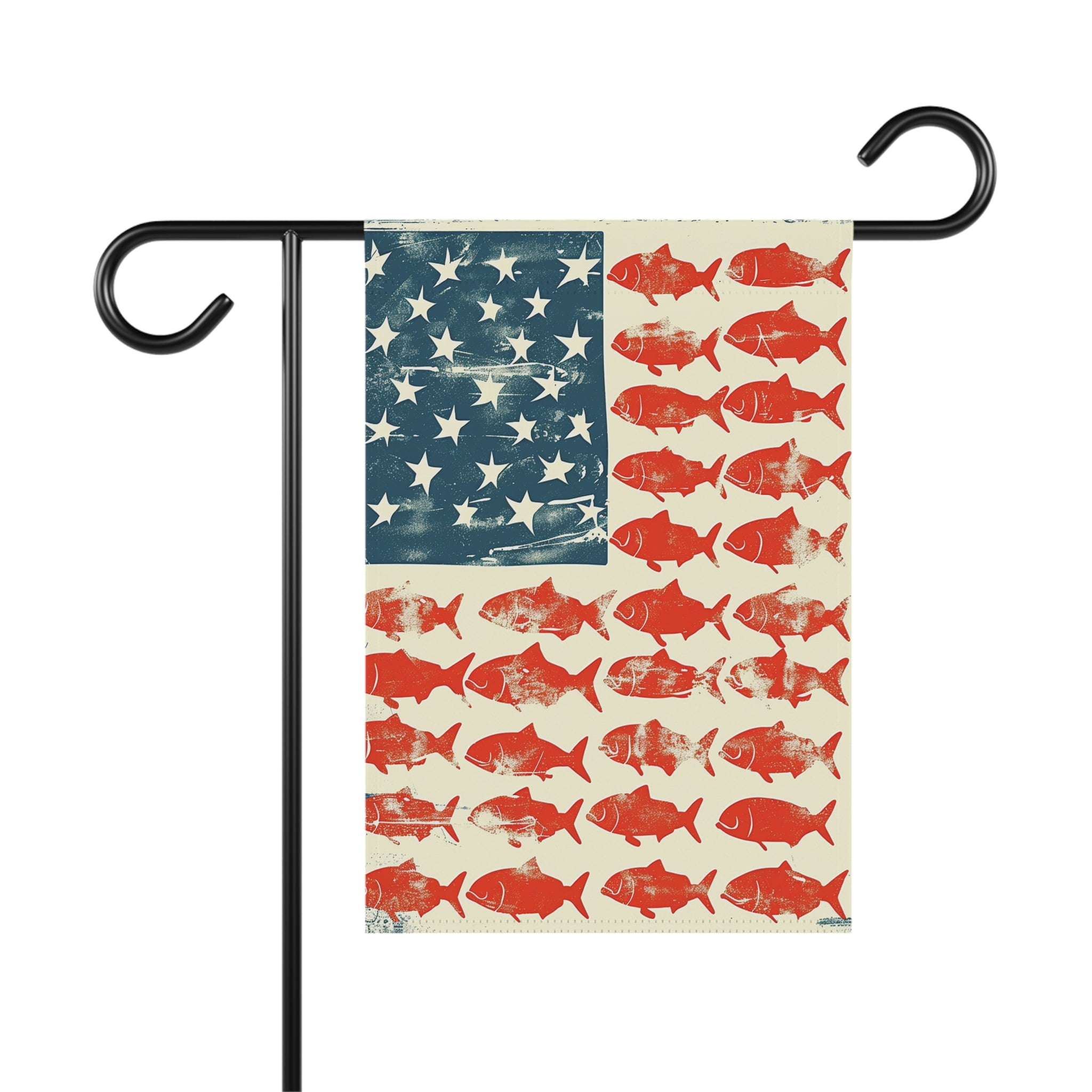 Vintage Fish America 4th July Flag, Patriotic Fish Lovers Flag ID-0610 ...