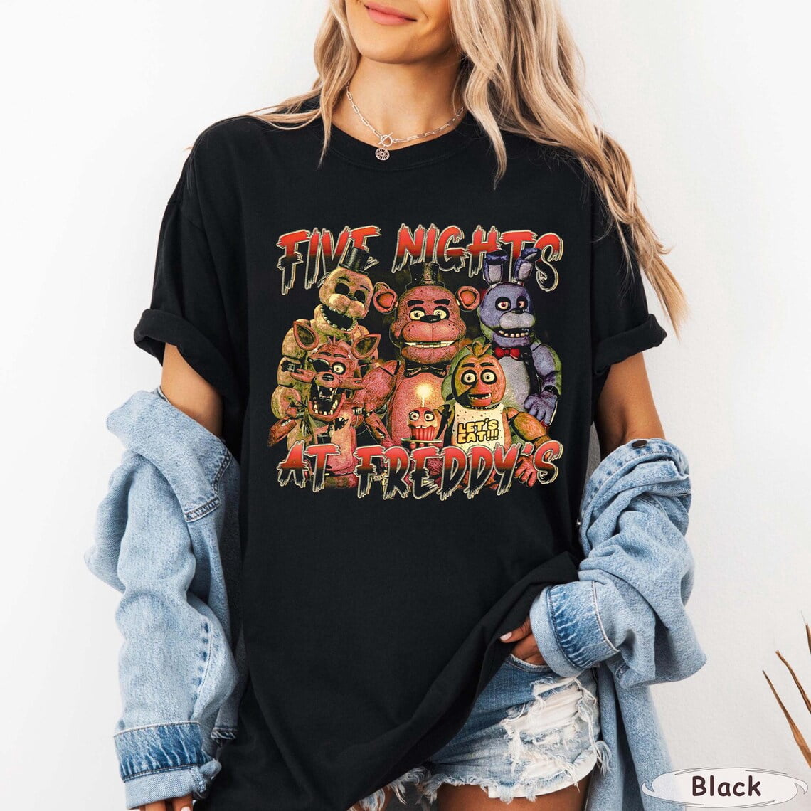 Vintage Five Nights At Freddy's Vintage T-Shirt, FNAF T-Shirt, Gift For ...