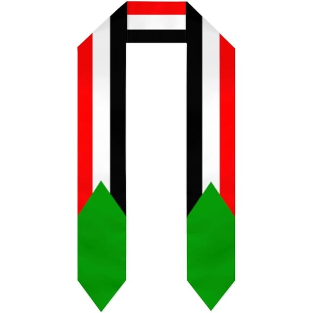 Vintage Flag Graduation Stole Scarf Shawl Sash for Abroad Student ...